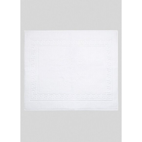 Versace | Bath | Versace Medusa Greek Key Classic Bath Mat In White ...